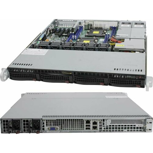 Сервер в корпусе высотой 1U Никс sS9500/pro1U S924N1Fi Xeon Silver 4210R/128 ГБ/1 x 960 Гб SSD/Aspeed AST2500