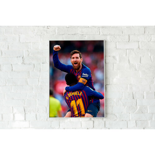 Плакат без рамы Лионель Месси/Leo Messi/футбольный постер/ Плакат на стену 30х42 см / Постер формата А3