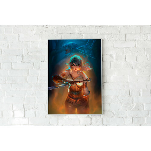 Плакат Ведьмак/The Witcher/ Подарок на стену 33х48 см / Постер формата А3+