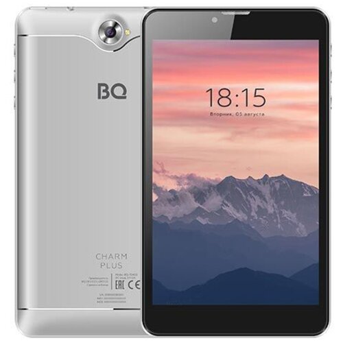 7" Планшет BQ 7040G Charm Plus, 2/16 ГБ, Wi-Fi + Cellular, Android 10 Go Edition, серебристый