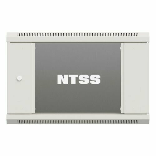 Шкаф коммутационный NTSS NTSS-W15U6060GS настенный, стеклянная передняя дверь, 15U, 600x600 мм