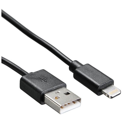 Кабель Buro USB-IP-1.2 USB - Apple Lightning, 1.2 м, черный