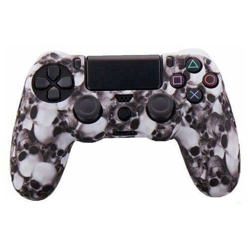 Защитный силиконовый чехол Controller Silicon Case для геймпада Sony Dualshock 4 Wireless Controller Черепа (PS4)