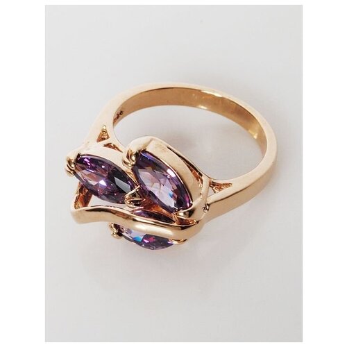 Кольцо помолвочное Lotus Jewelry, аметист, размер 20, фиолетовый