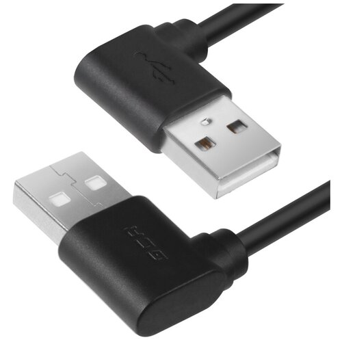 Кабель 0.2m USB 2.0 AM угловой левый / AM угловой левый 28/24 AWG (77AUM5AM-BB2S-0.2m)