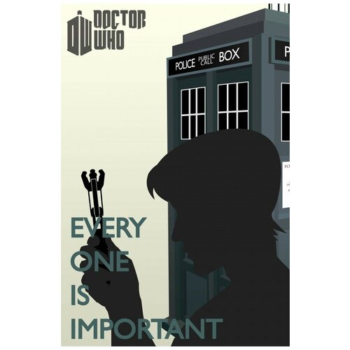 Плакат, постер на холсте Doctor Who, Доктор Кто. Размер 30 х 42 см