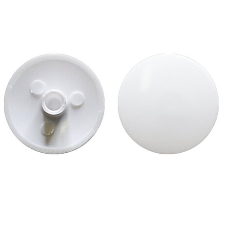 Заглушка мебельная под евровинт (конфирмат), белая, 1000 шт / пластиковая заглушка винта