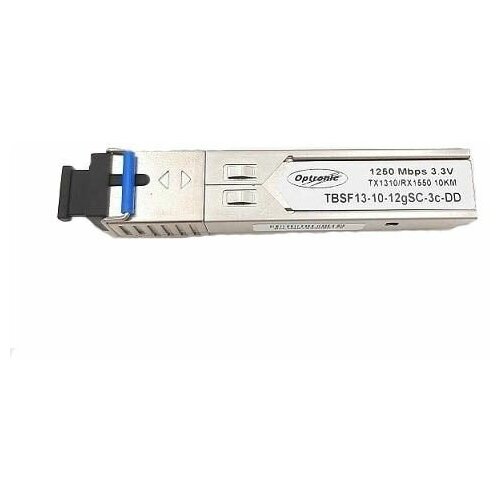 Optronic TBSF13-10-12gSC-3c-DD Модуль SFP WDM трансивер, 1.25Гбит/с, 1310/1550нм, 10км, DDM