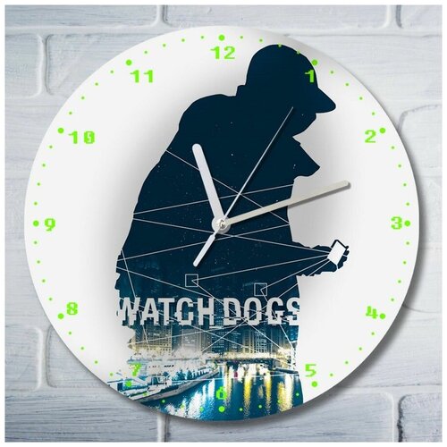 Настенные часы УФ Игры Watch Dogs ( Хакеры, Ded Sec) - 6101