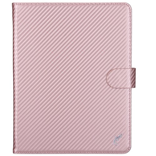 Универсальный чехол-книжка для планшетов 9-11 дюймов ( 252 * 195 мм ), карбон розовое золото