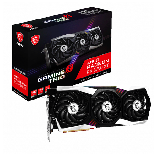 Видеокарта Radeon RX 6750 XT GAMING X TRIO 12G