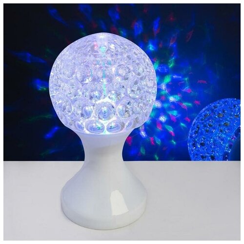 Световой прибор Luazon Lighting хрустальный шар "Кубок", диаметр 10 см, 220 В, белый (3622822)
