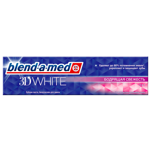 Procter&Gamble Blend-a-med Зубная паста 3D White Прохладная свежесть 100 мл