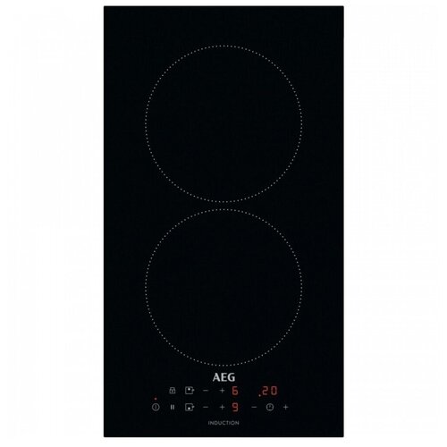Индукционная варочная панель AEG IKB32300CB, цвет панели черный, цвет рамки черный