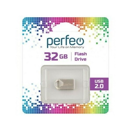 USB Флеш-накопитель USB накопитель Perfeo 32GB M10 Metal Series