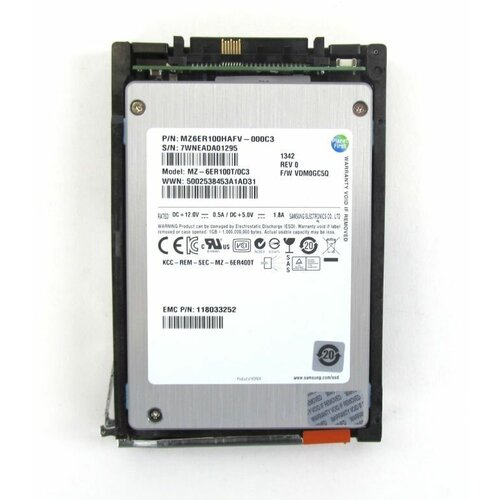 Жесткий диск EMC 200GB 6Gb 2.5” SSD SAS V4-D2S6F-200