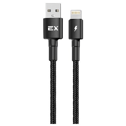 Аксессуар Exployd Rash USB - Lightning 2A 1m Black Nylon EX-K-1156