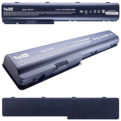 Аккумулятор для HP Pavilion DV7-1018EG 14.8V 4400mAh 63Wh TopON