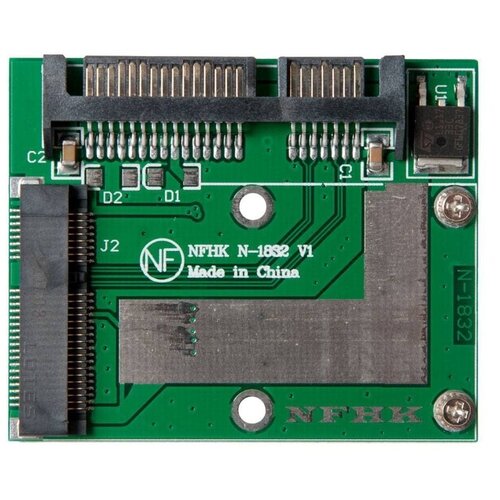 Адаптер-переходник для установки диска SSD mSATA в разъем 2.5" SATA 3 / NFHK N-1832 V1