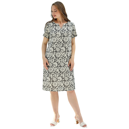 Платье Оптима Трикотаж, размер 46, серый