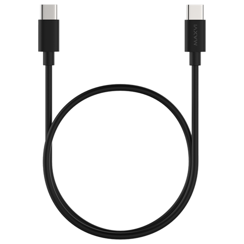 Кабель MAXVI USB Type-C - USB Type-C (MC-20), 1 м, 1 шт., черный