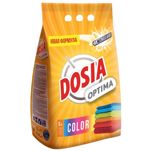 Стиральный порошок для цветного белья и вещей Dosia Optima Color, 6 кг