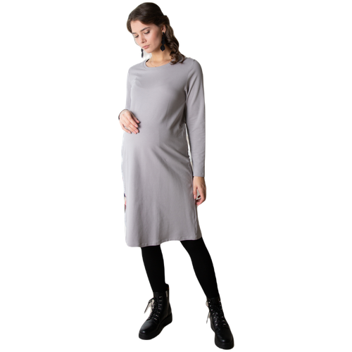 Платье Мамуля Красотуля, размер 44 (S), серый