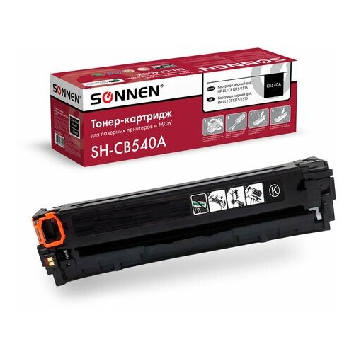 Картридж лазерный SONNEN (SH-CB540A) для HP СLJ CP1215/1515 высшее качество черный, 2200 стр. 363954