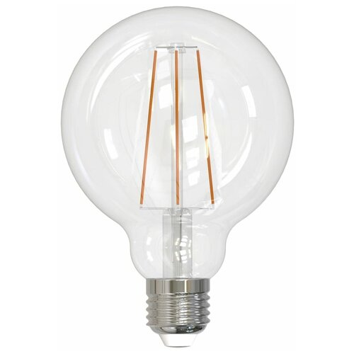 Лампа светодиодная филаментная E27 10W 3000K прозрачная, Uniel