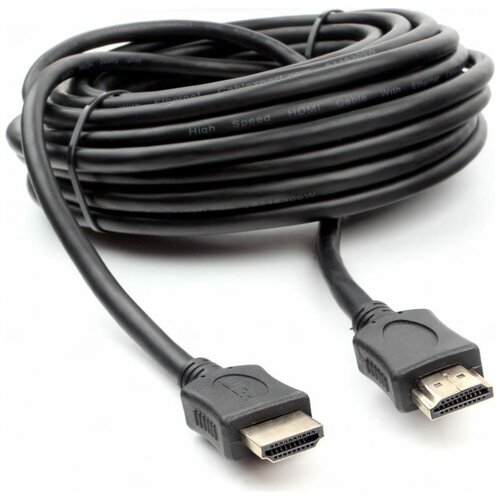 Кабель HDMI Cablexpert , 10м, v2.0, 19M/19M, серия Light, черный, позол. разъемы, экран