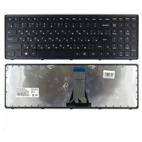 Клавиатура для Lenovo 25213764 черная с рамкой