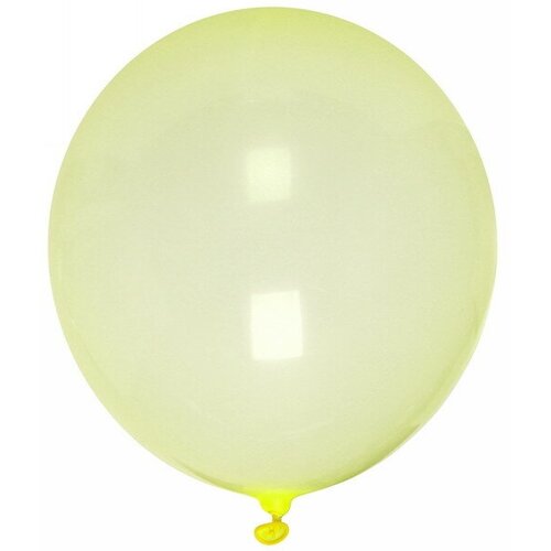 Воздушные шары "Кристалл" 25шт 12"/30см желтый