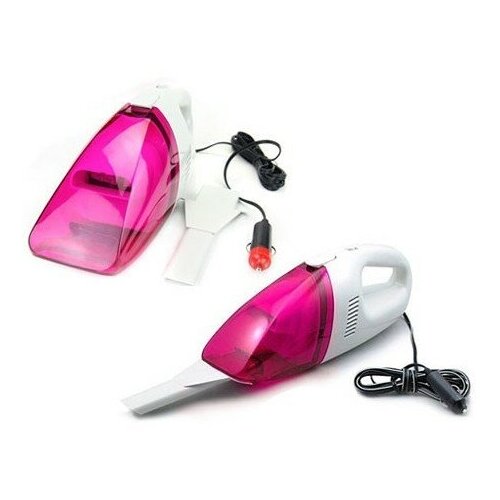 Автопылесос с функцией сбора воды /200 мл/Vacuum Cleaner Portable/компактный/AV-040 /белый-розовый