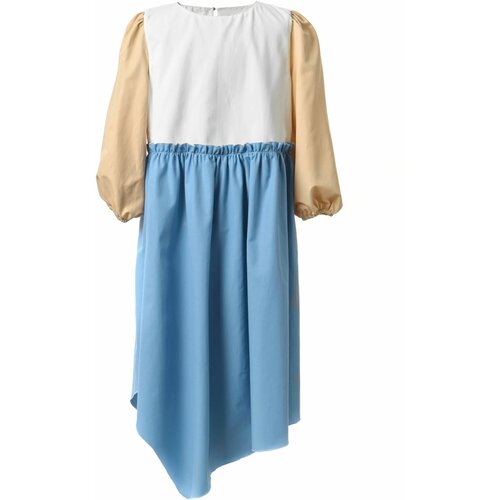 Платье Андерсен, размер 146, голубой, белый