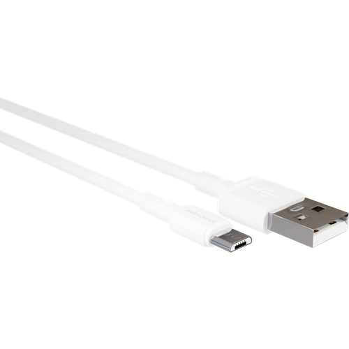 Дата-кабель USB 2A для micro USB More choice K14m TPE 0.25м White