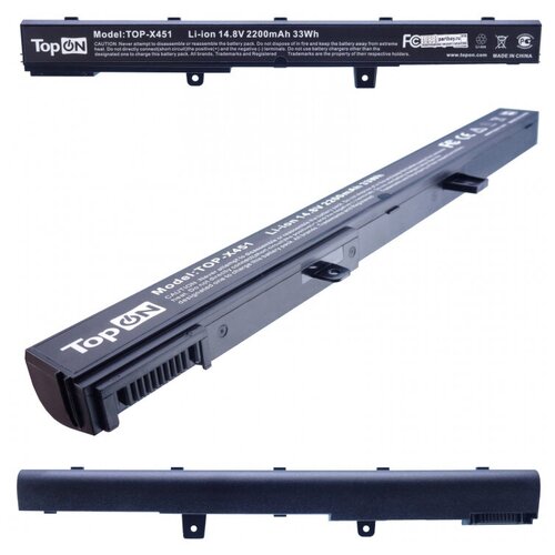 Аккумулятор TOP-X451 14.8V 2200mAh 33Wh для ноутбука Asus A41, A551C, D450C, F451C, P451C, R411C, X451. PN: ASX551L7, A41N1308