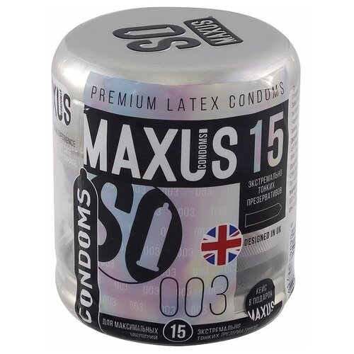 Экстремально тонкие презервативы MAXUS Extreme Thin - 15 шт, Doreanse, латекс, 15 шт, MAXUS Extreme Thin №15