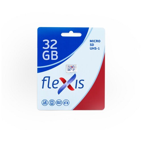 Карта памяти 32Gb - Flexis Micro Secure Digital HC Class 10 U1 FMSD032GU1