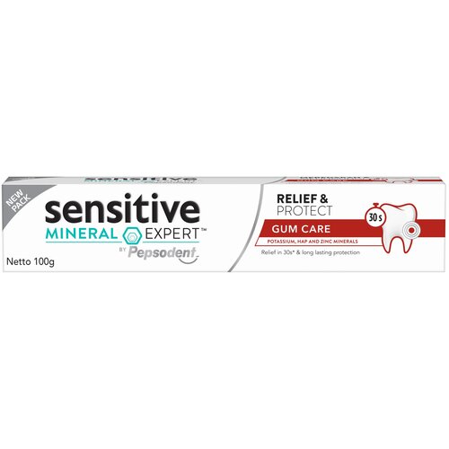 Зубная паста Pepsodent Sensitive Mineral Expert Gum Care, 100 мл, 100 г