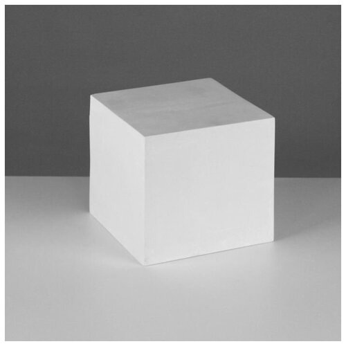 Геометрическая фигура куб, 15 см (гипсовая)