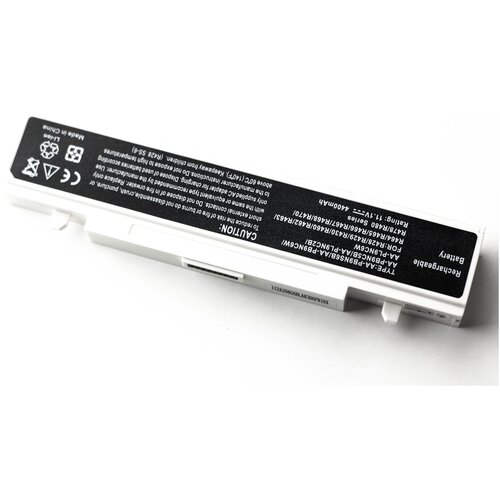 Аккумулятор для Samsung R425 R428 R430 R520 белый (11.1V 4400mAh) p/n: AA-PB9NC5B AA-PB9NC6B