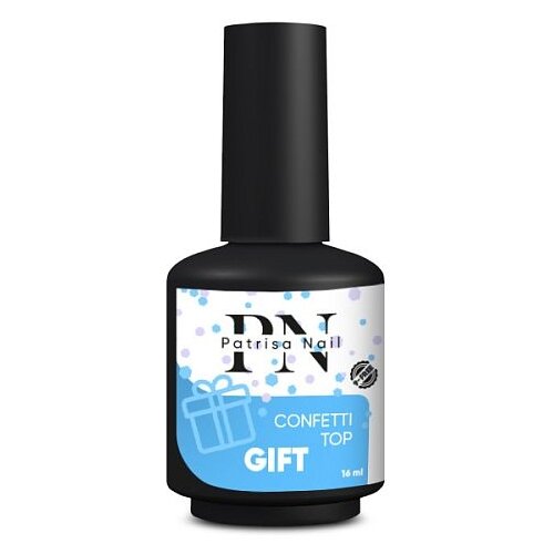 Patrisa Nail верхнее покрытие Confetti Top, gift, 16 мл