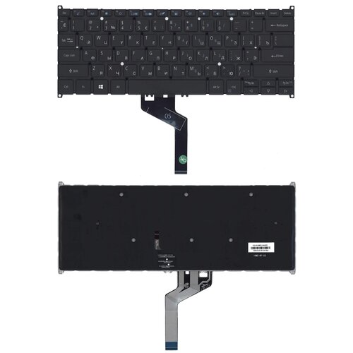 Клавиатура для ноутбука Acer TravelMate P4 P414-51 черная