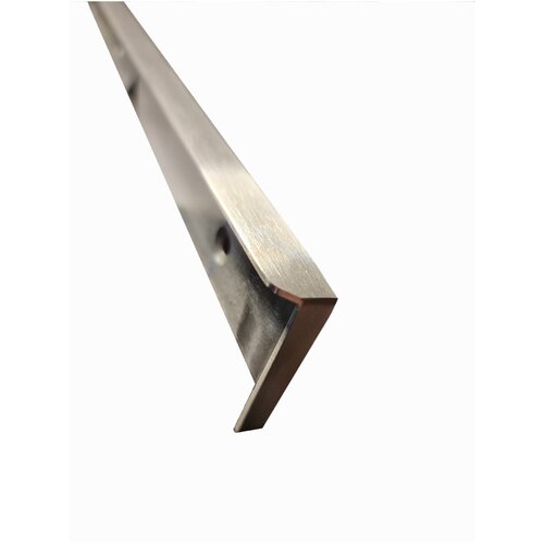 Планка для столешницы 25 мм, сталь, угловая, левая, R0, матовая