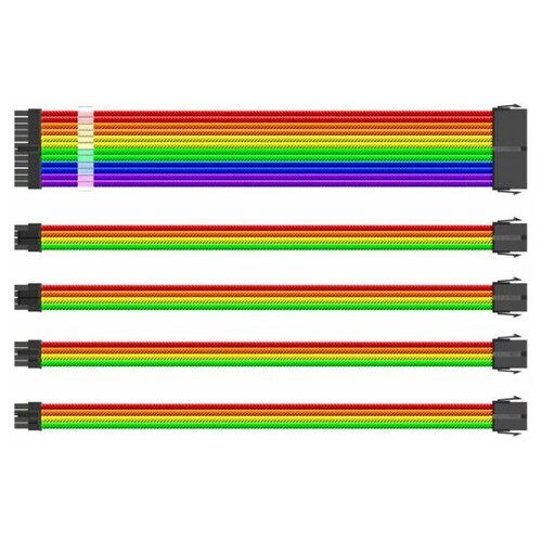 Аксессуар Комплект кабелей-удлинителей для БП 1stPlayer 1x24-pin ATX 350mm RB-001