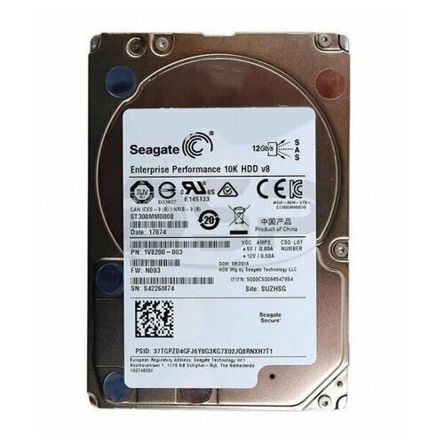 300 ГБ Внутренний жесткий диск Seagate 1V8200 (1V8200)