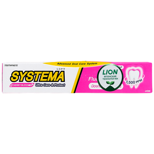 Зубная паста LION Systema с ароматом японской сакуры, 90 мл, 90 г