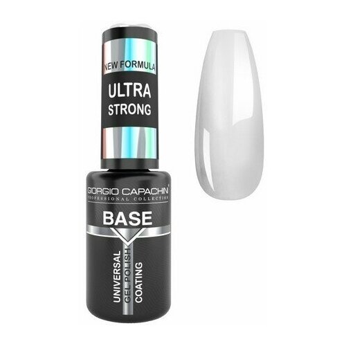 GIORGIO CAPACHINI Базовое покрытие Universal Base Coating Ultra Strong New Formula, прозрачный, 12 мл, 42 г