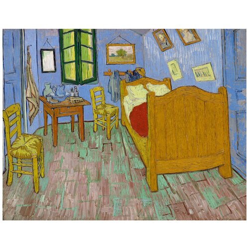 Постер / Плакат / Картина Ван Гог - Спальня в Арле 40х50 см в раме