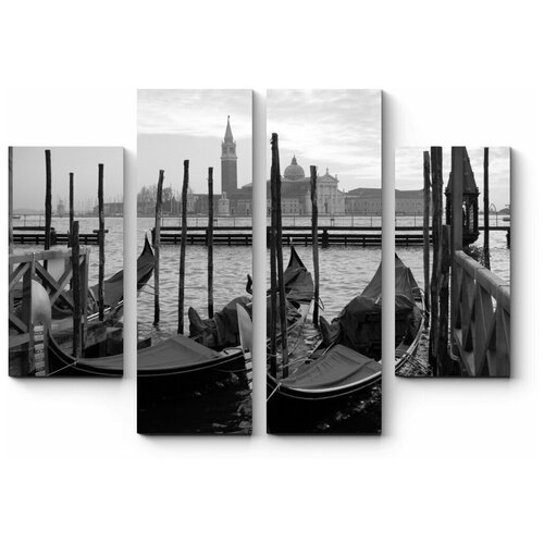 Модульная картина Монохромная Венеция 120x90